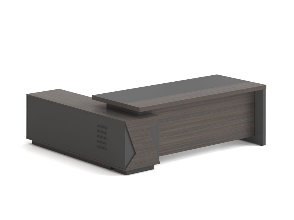 N620 - 2.0M EXECUTIVE OFFICE DESK WITH SIDE UNIT & DRAWERS - Penmarks ...
